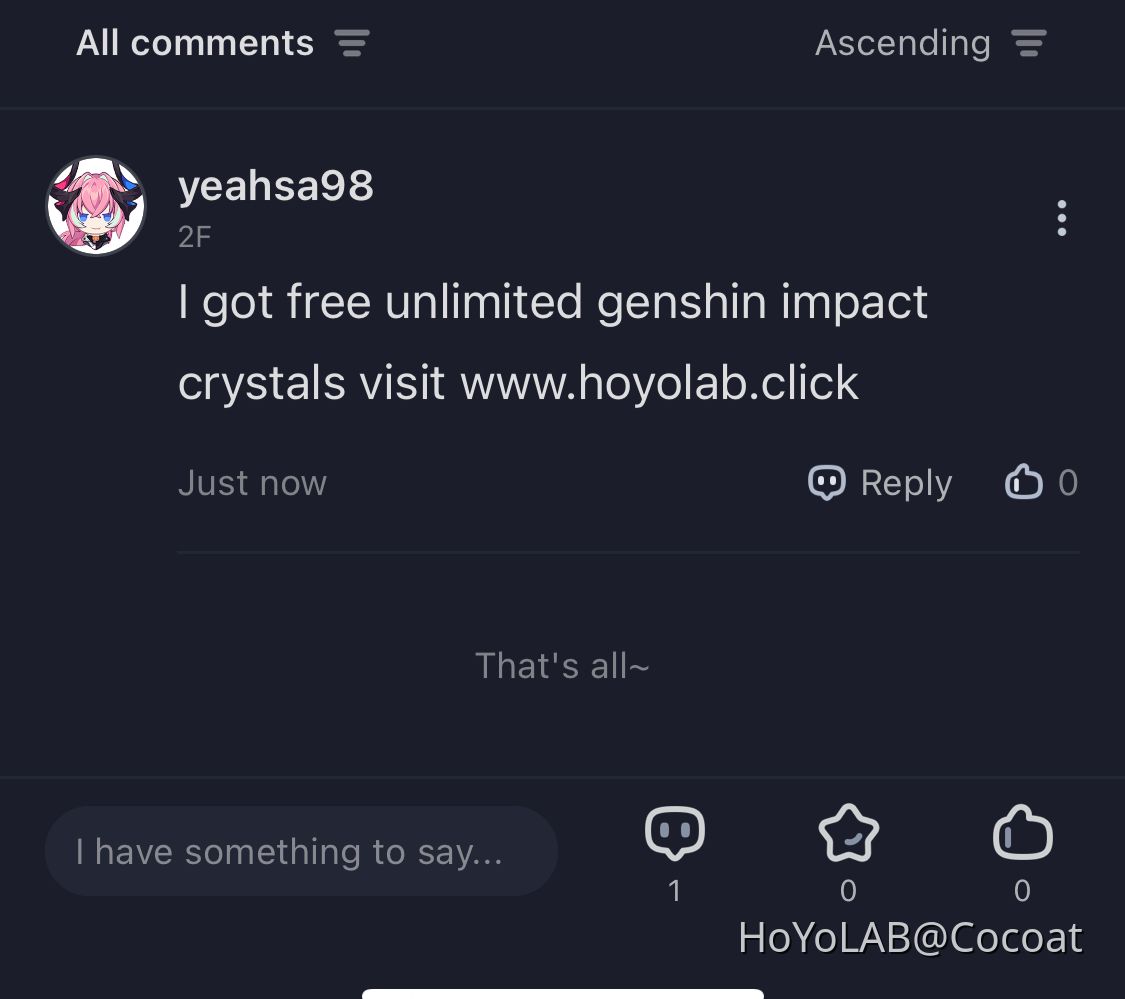 Read description for further info please | HoYoLAB