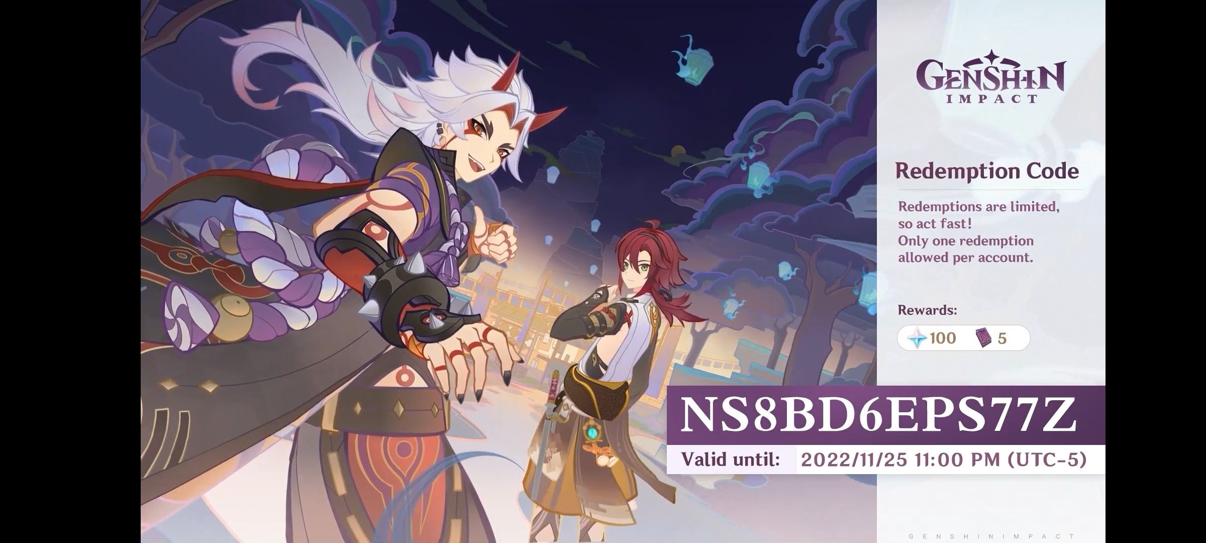 second code Genshin Impact | HoYoLAB