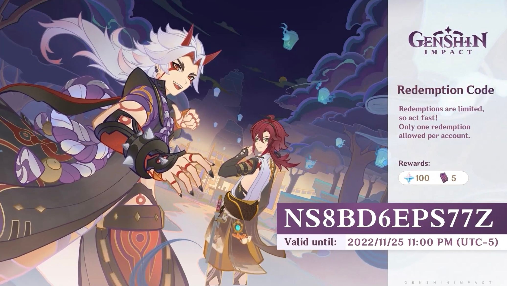 Redemption Code and Free Primogems Genshin Impact | HoYoLAB