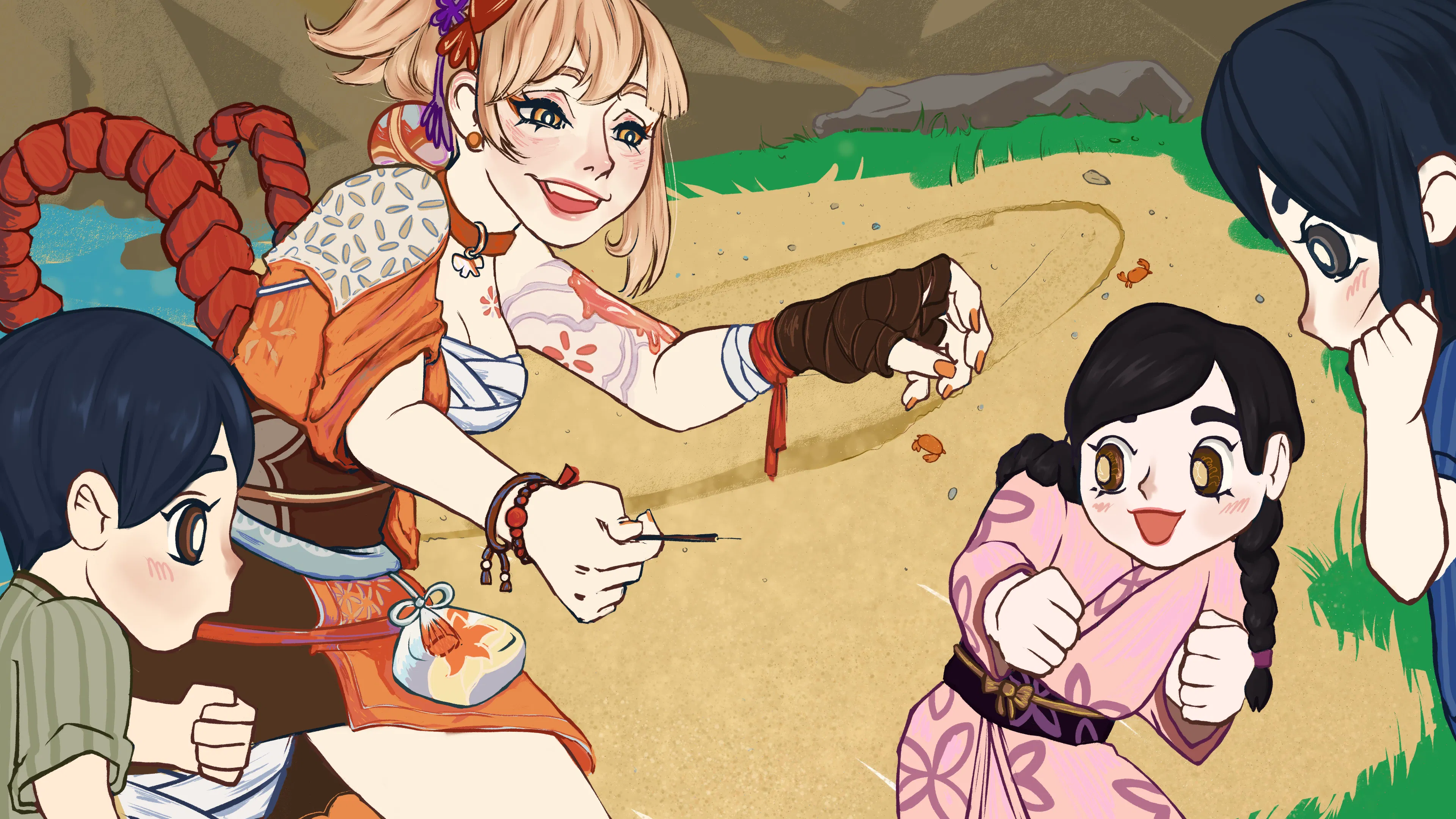 "The Great Mujina Youkai" (Yoimiya fan art contest entry) Genshin ...