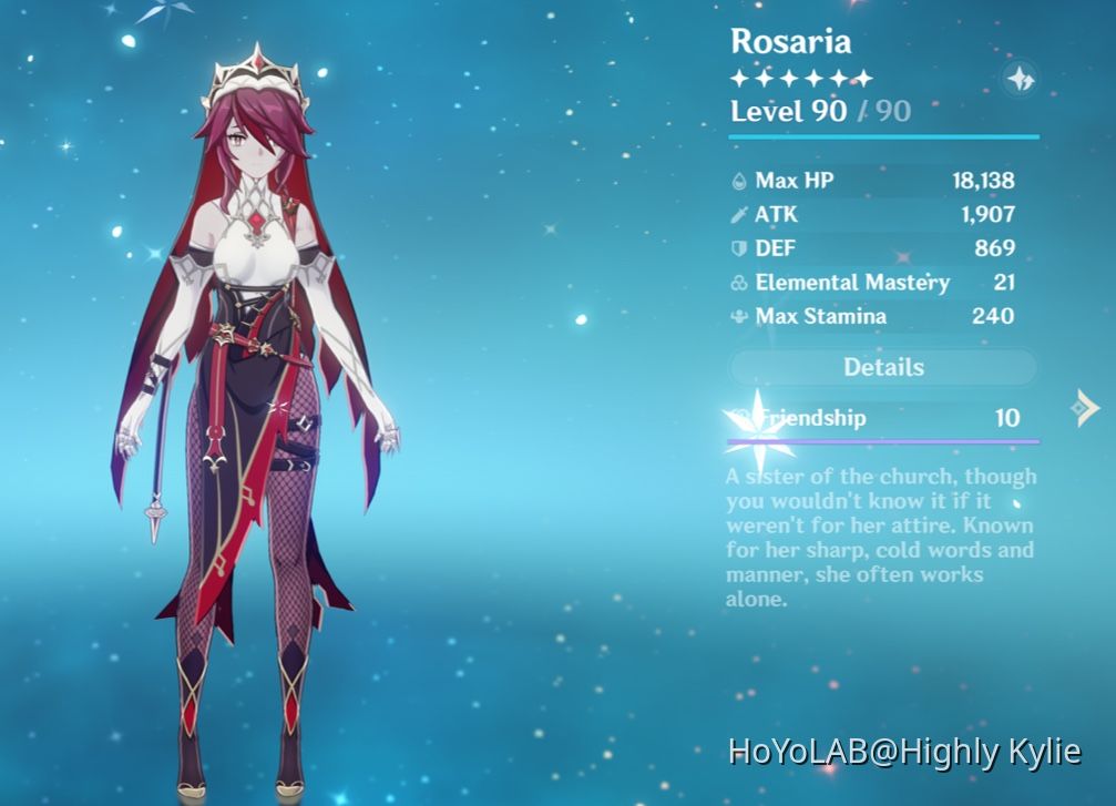 Rosaria Build: 1.4 - 3.2 Genshin Impact | HoYoLAB