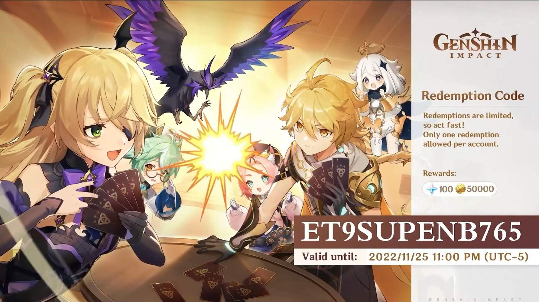 3.3 livestream redemption codes and banners Genshin Impact | HoYoLAB