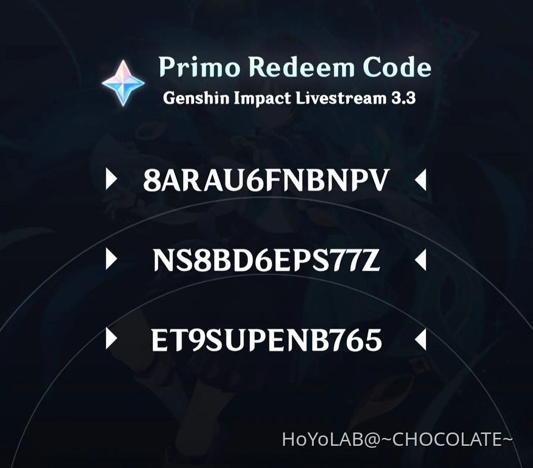 New code Genshin Impact | HoYoLAB