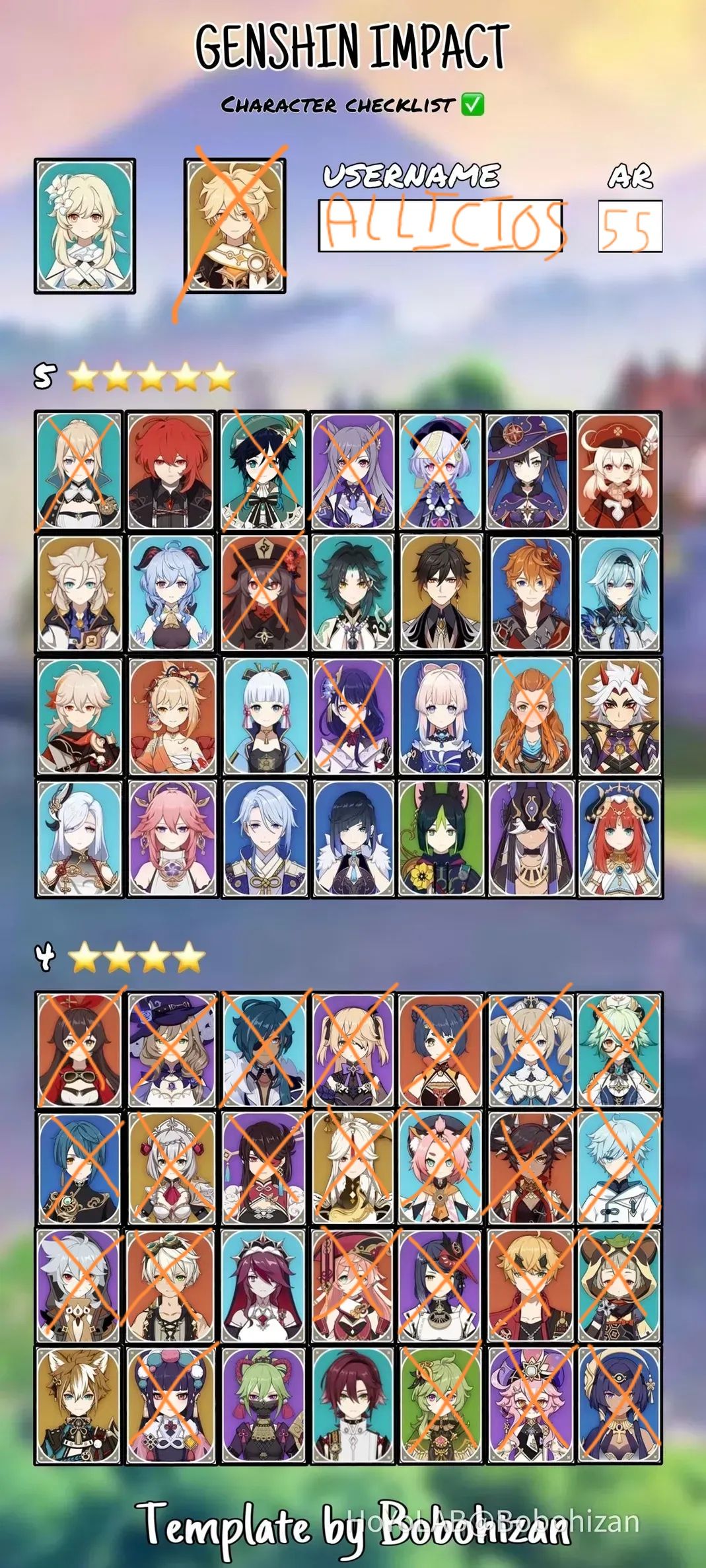 Mes perso 👌 Genshin Impact | HoYoLAB