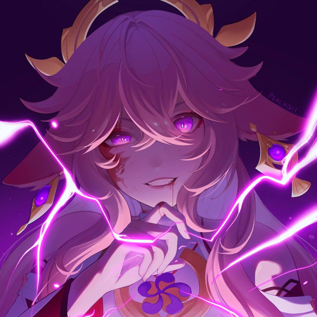 miko art Genshin Impact | HoYoLAB