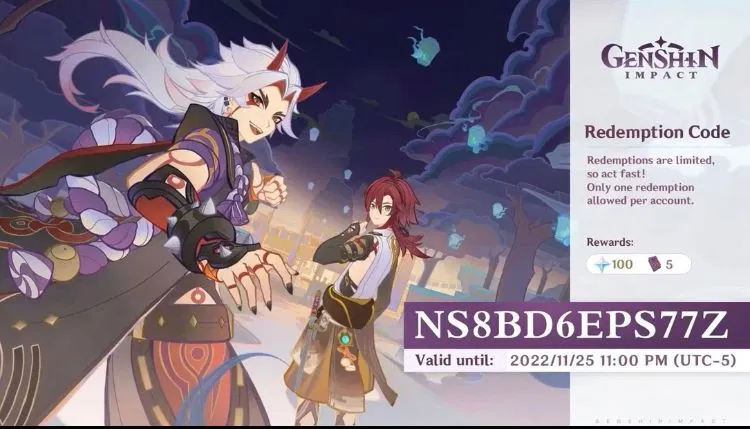 All of the redeem codes for gentian impact Genshin Impact | HoYoLAB