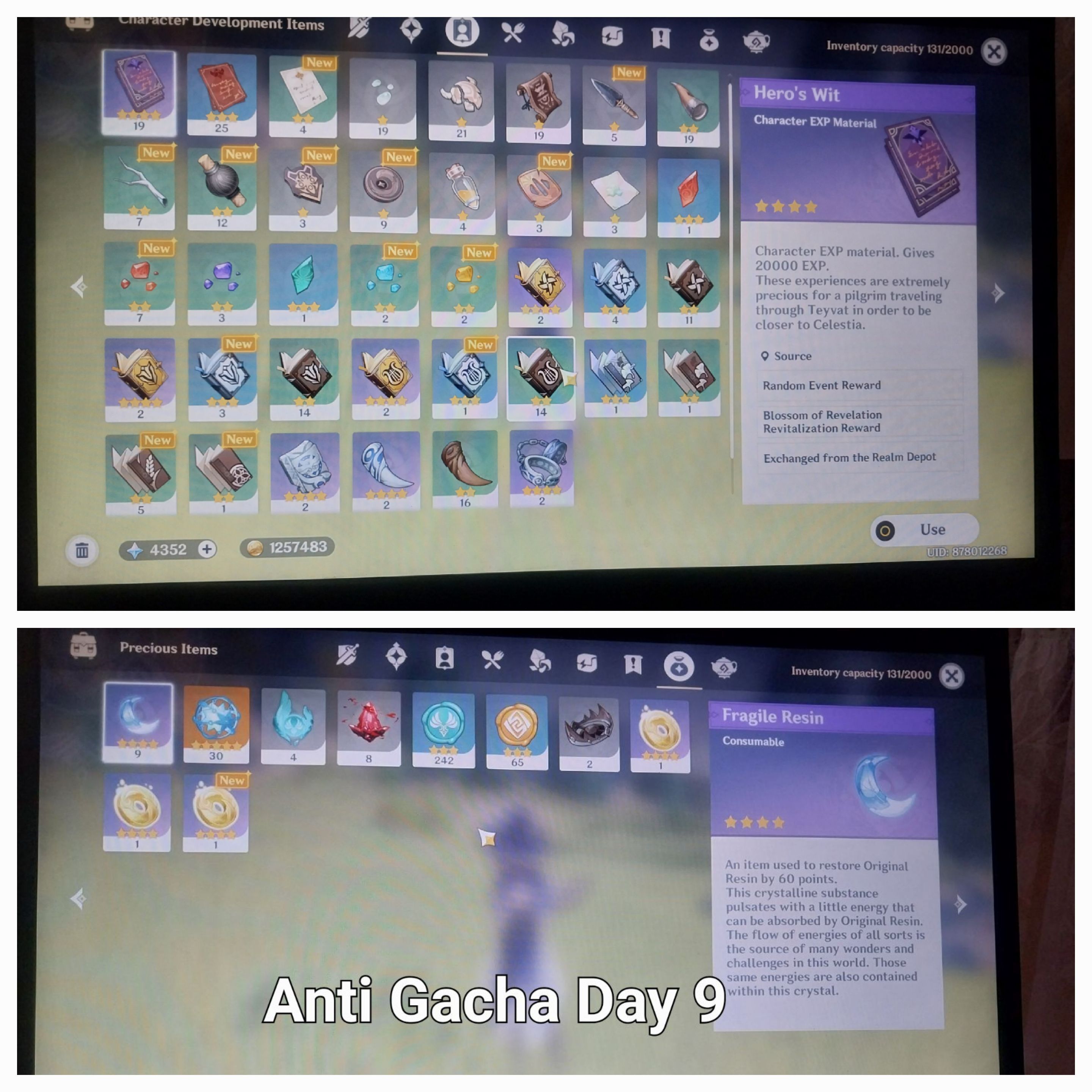 Anti Gacha Day 9-10! Genshin Impact | HoYoLAB