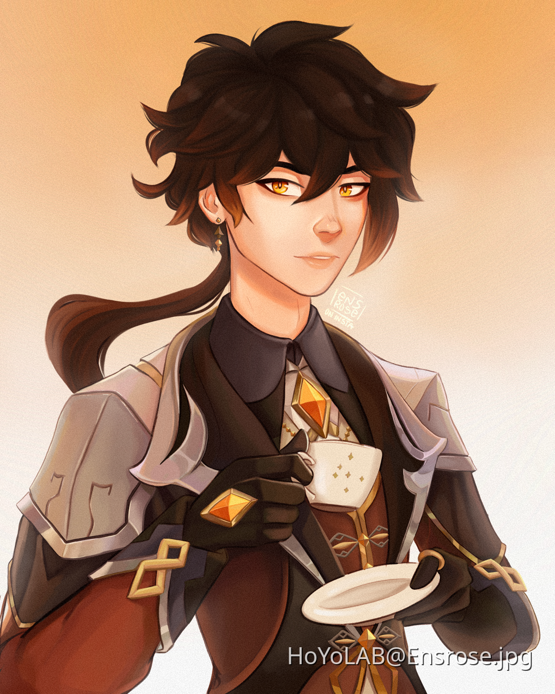 zhongli spilling tea Genshin Impact | HoYoLAB
