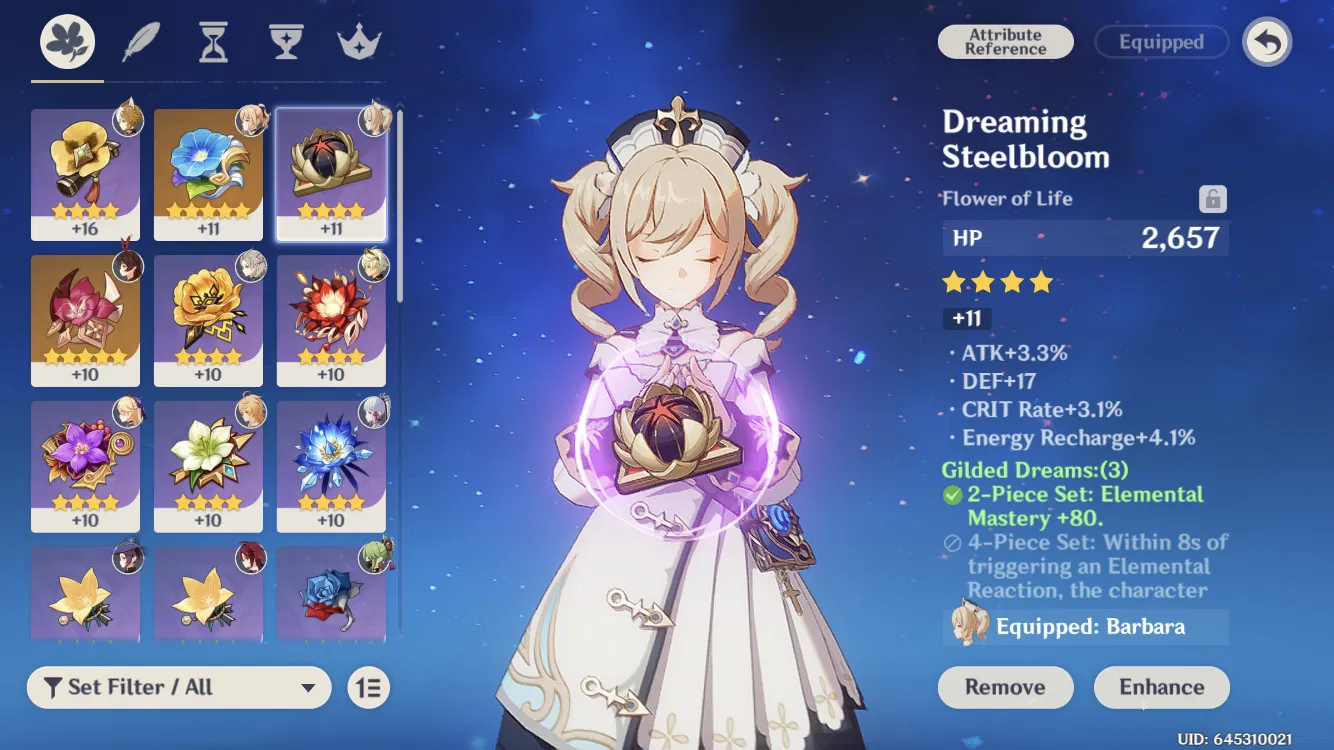 DPS Barbara Genshin Impact | HoYoLAB