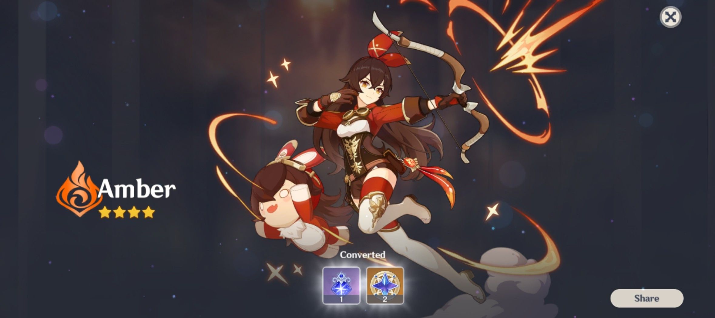 I got Amber on Standard Banner👀 Genshin Impact | HoYoLAB