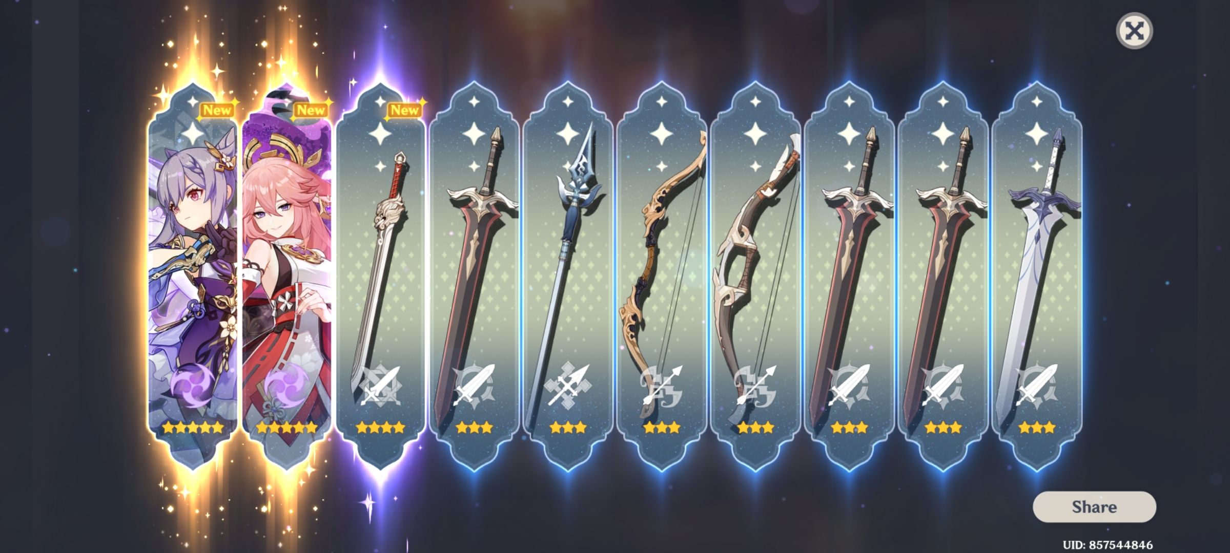 First time five star pull Genshin Impact | HoYoLAB