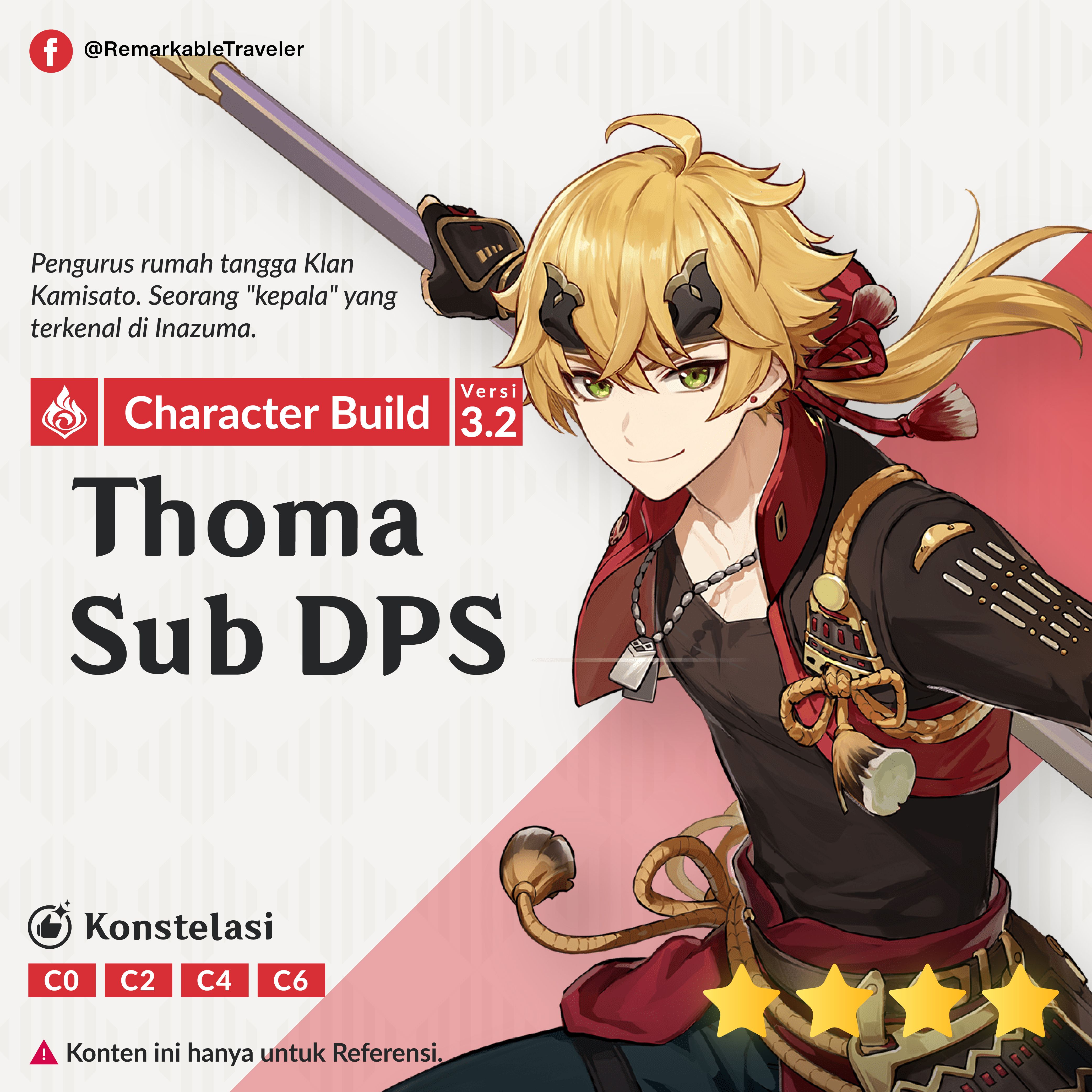 [Mini Guide] Character Build: Thoma Sub DPS [Build Karakter Thoma ...