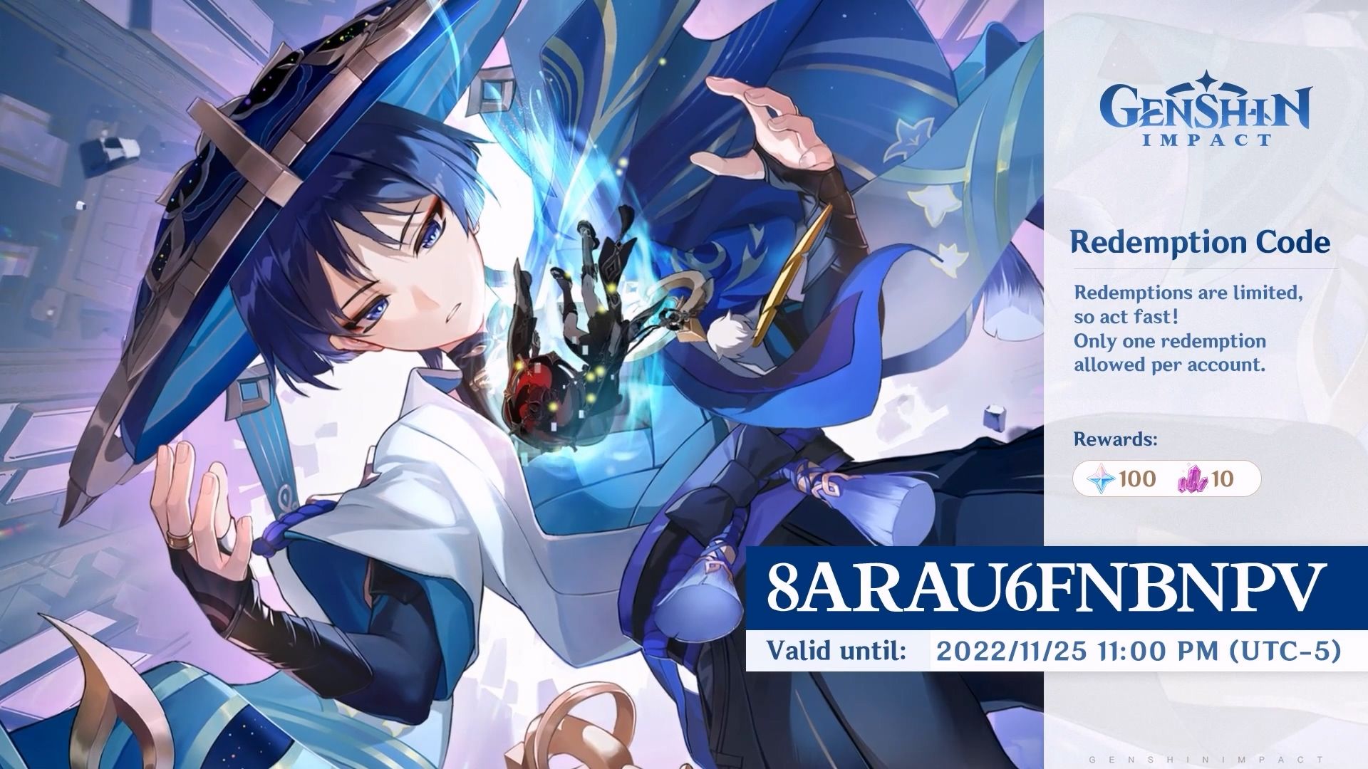 REDEMPTION CODES • シリアルコード Genshin Impact | HoYoLAB