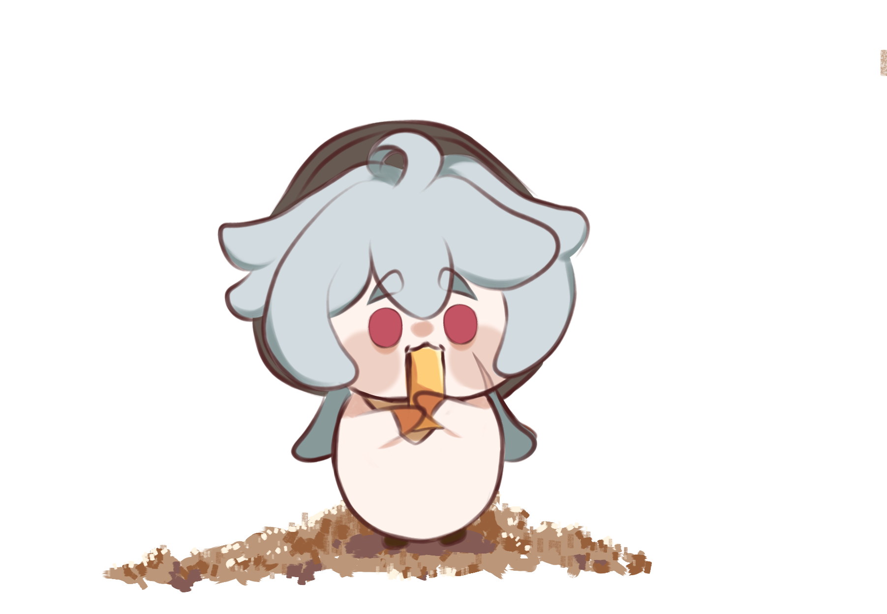 I tried the AI art on my chibi Razor... it didn't turn out well 😅 ...