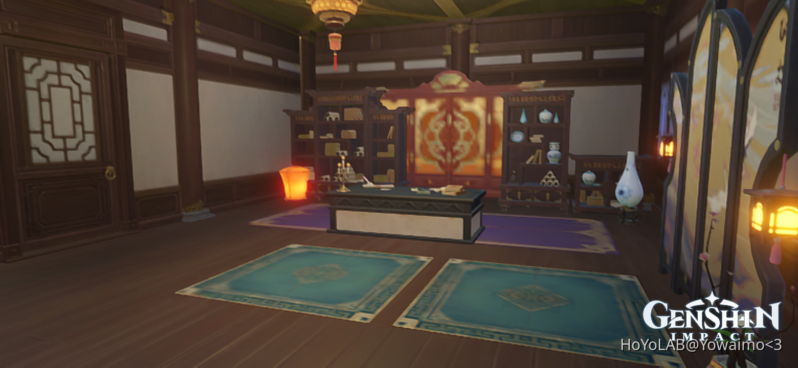 Comfy room layout {9223576890} Genshin Impact | HoYoLAB