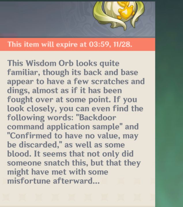 Special Wisdom Orb Genshin Impact | HoYoLAB