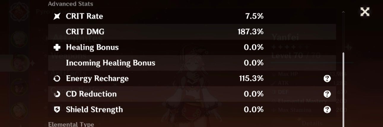 copium crit rate to crit damage on my Yenfai Genshin Impact | HoYoLAB