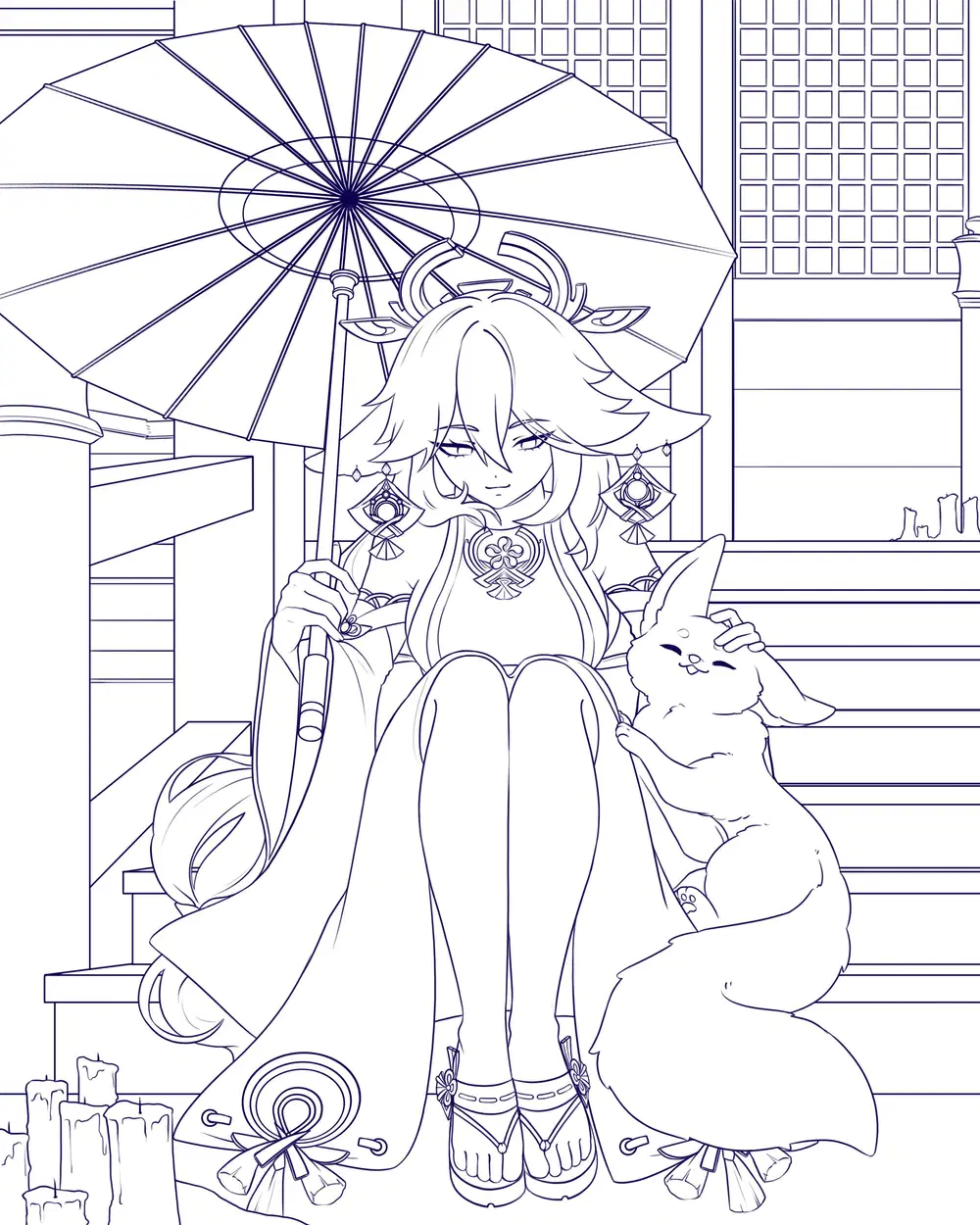 miko coloring pages