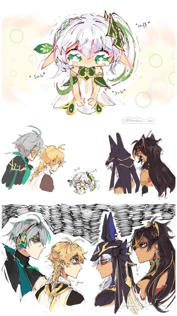 POV:- Do you have death wish (don't ever touch our baby Nahida) artist ...