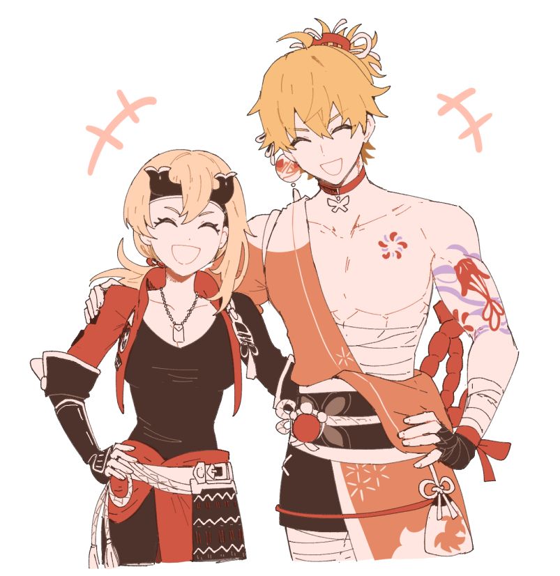 Genderbent Thoma and Yoimiya Genshin Impact | HoYoLAB