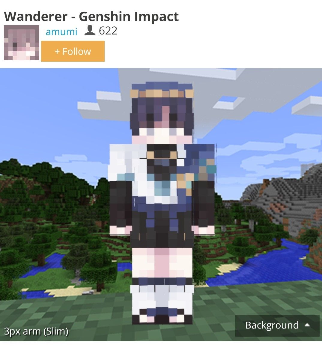 Scara as Minecraft skin Genshin Impact | HoYoLAB