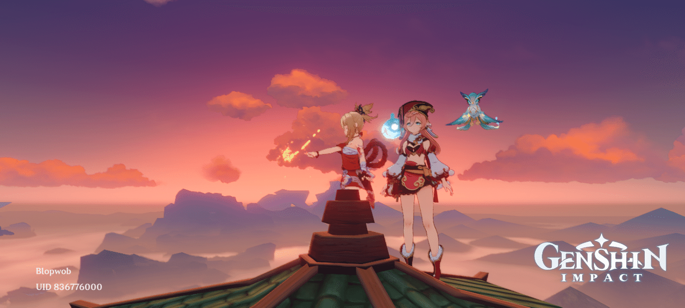 Pyro girls in sunset Genshin Impact | HoYoLAB