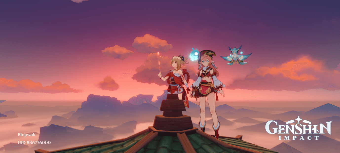 Pyro girls in sunset Genshin Impact | HoYoLAB