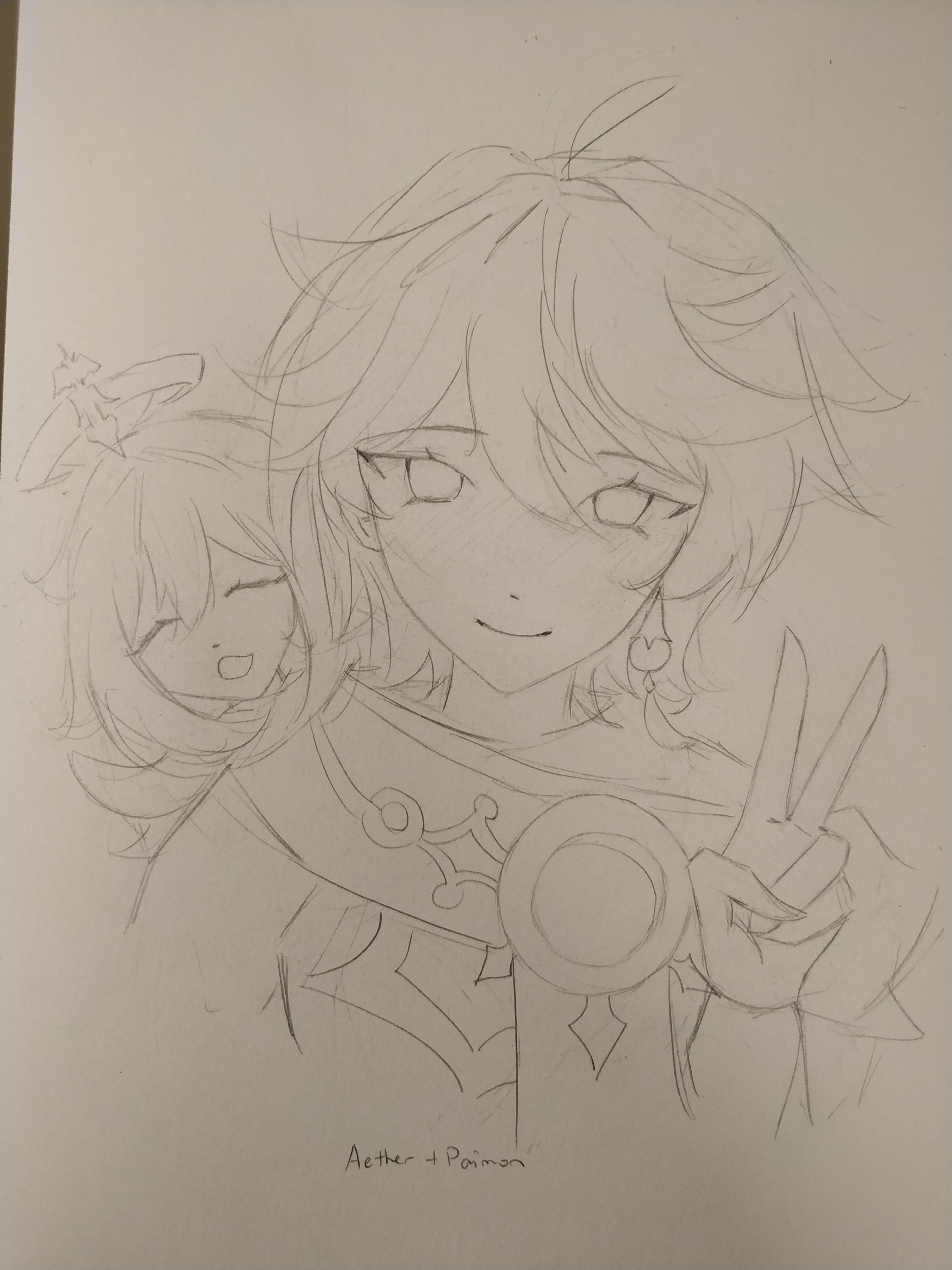Art requests! Aether (+Paimon) for Rei_ArtZ Genshin Impact | HoYoLAB