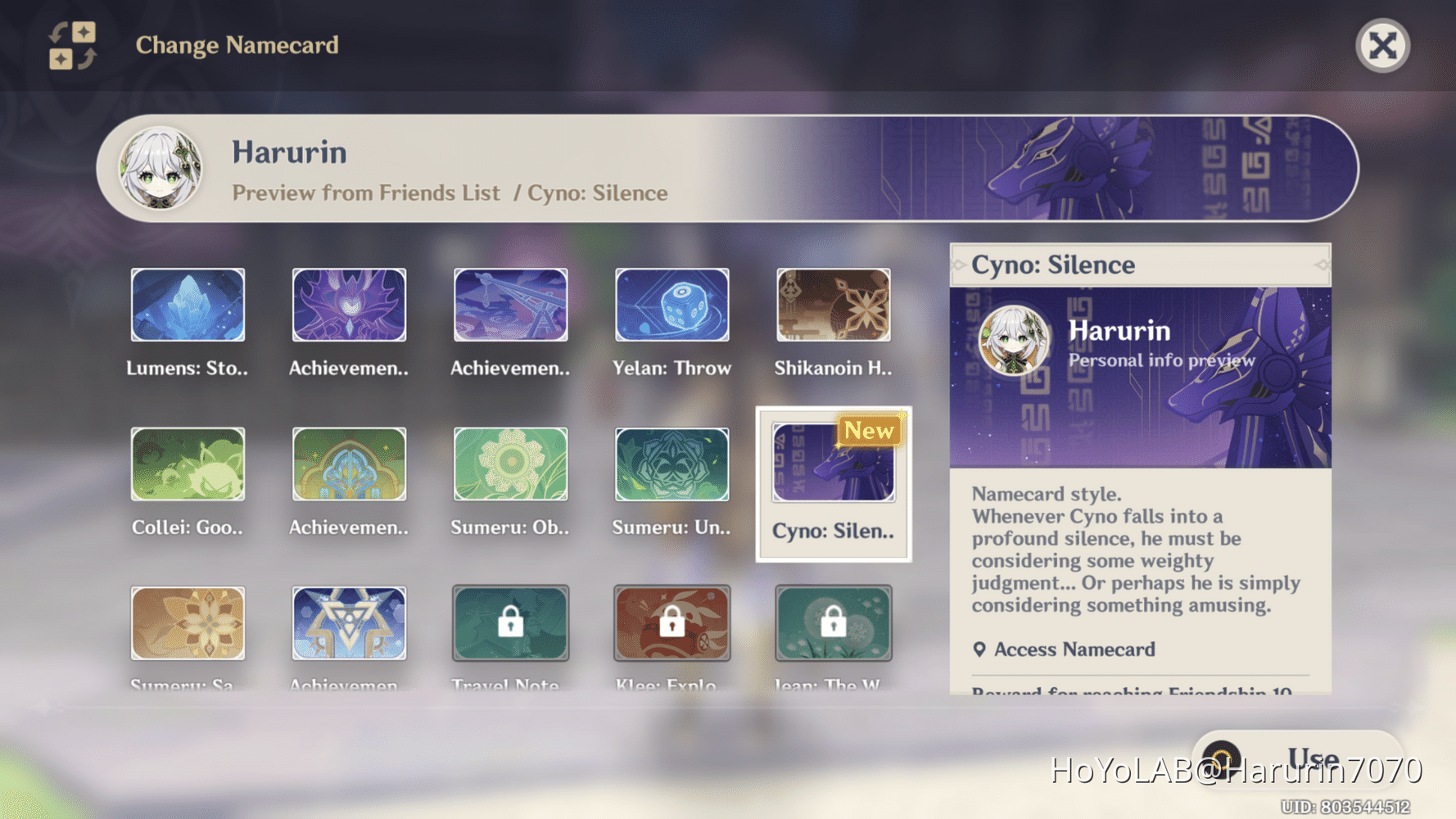 Cyno is benched now Genshin Impact | HoYoLAB