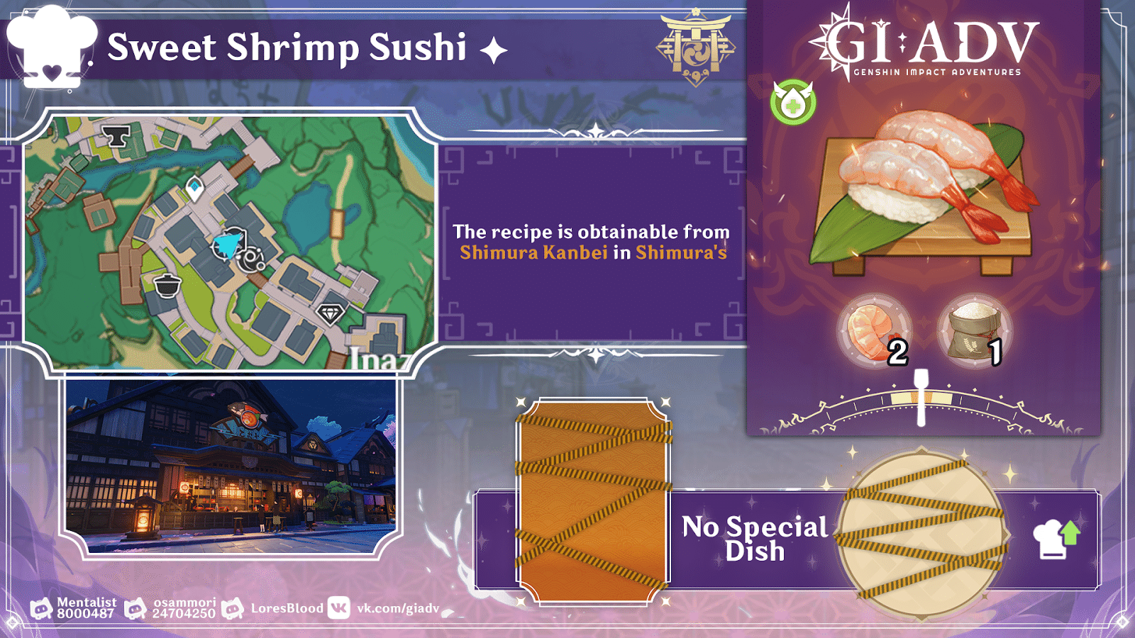 Inazuma Recipes [34 recipes] Genshin Impact | HoYoLAB