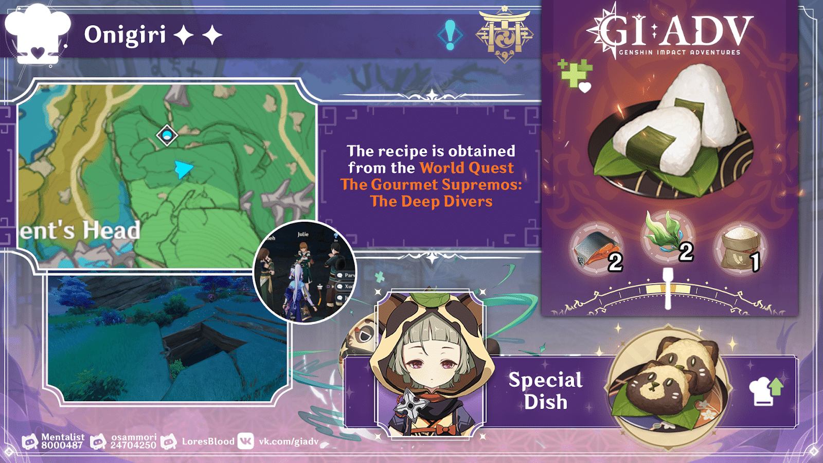 Inazuma Recipes [34 recipes] Genshin Impact | HoYoLAB