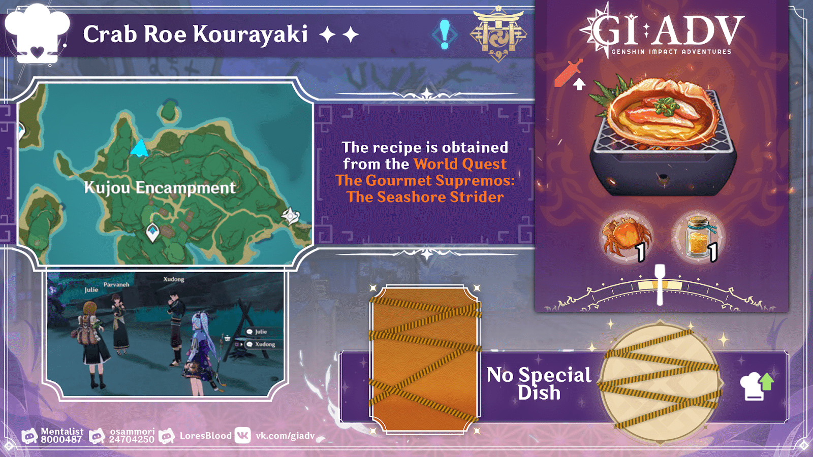 Inazuma Recipes [34 recipes] Genshin Impact | HoYoLAB