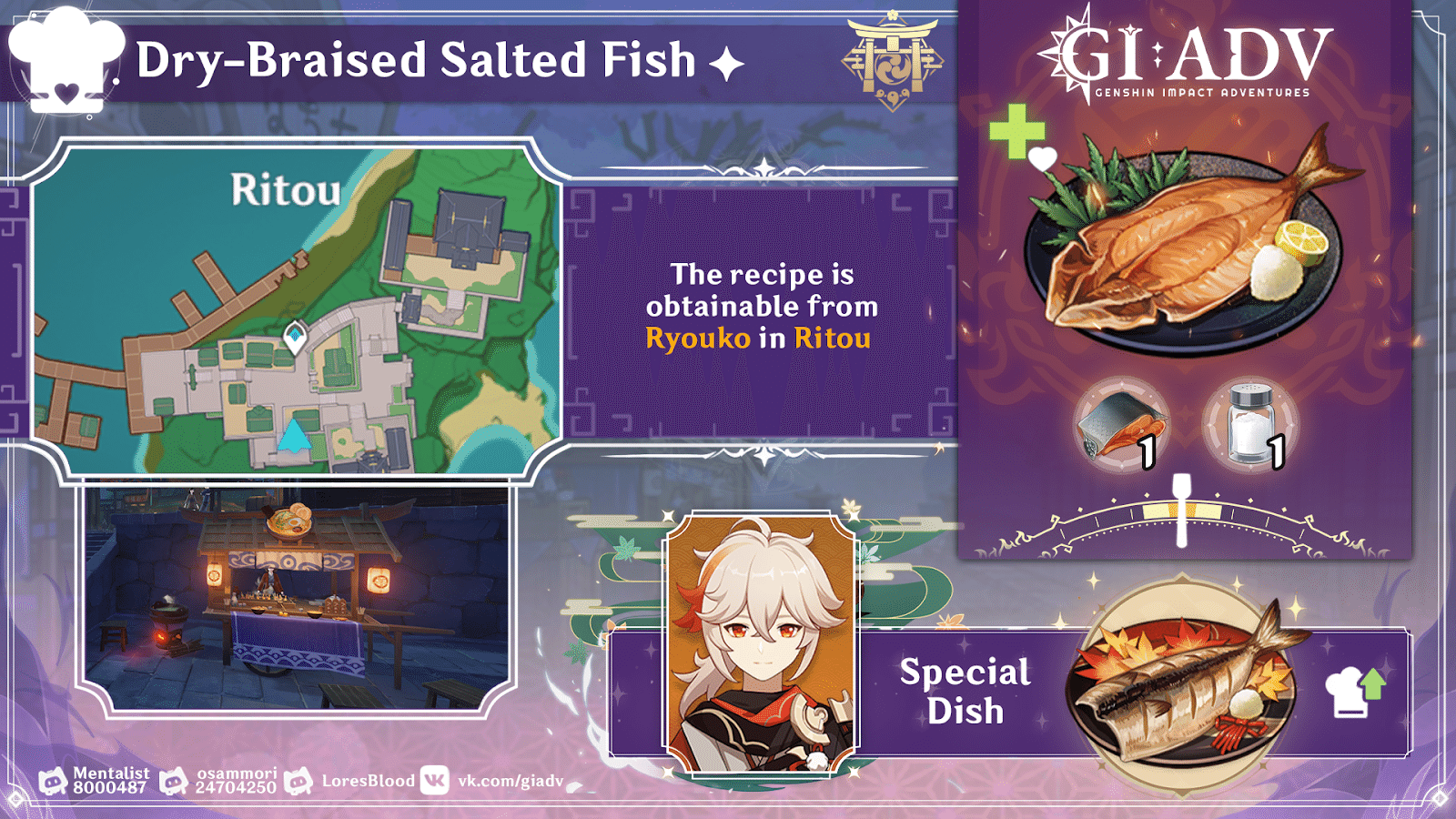 Inazuma Recipes [34 recipes] Genshin Impact | HoYoLAB
