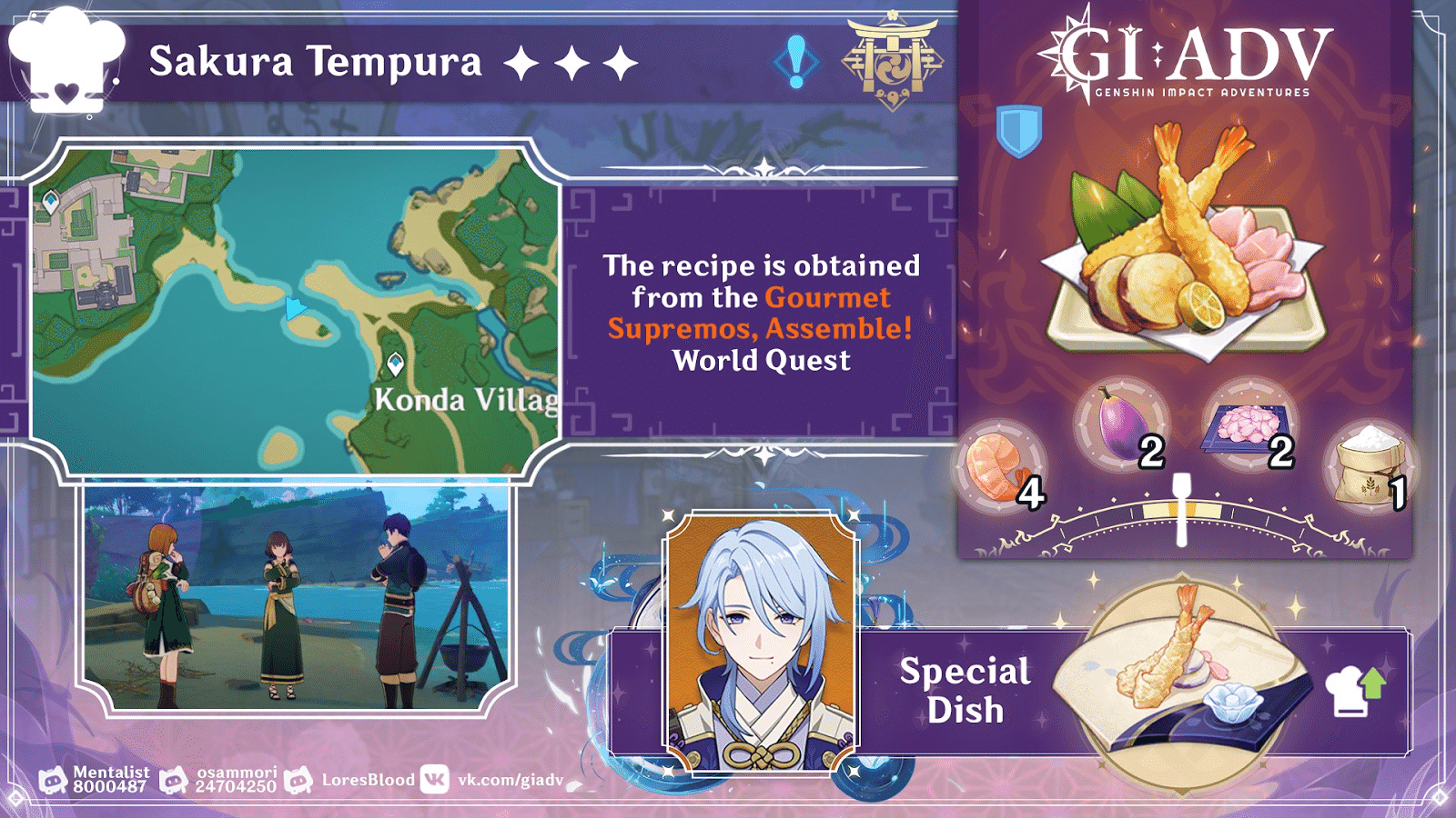 Inazuma Recipes [34 recipes] Genshin Impact | HoYoLAB