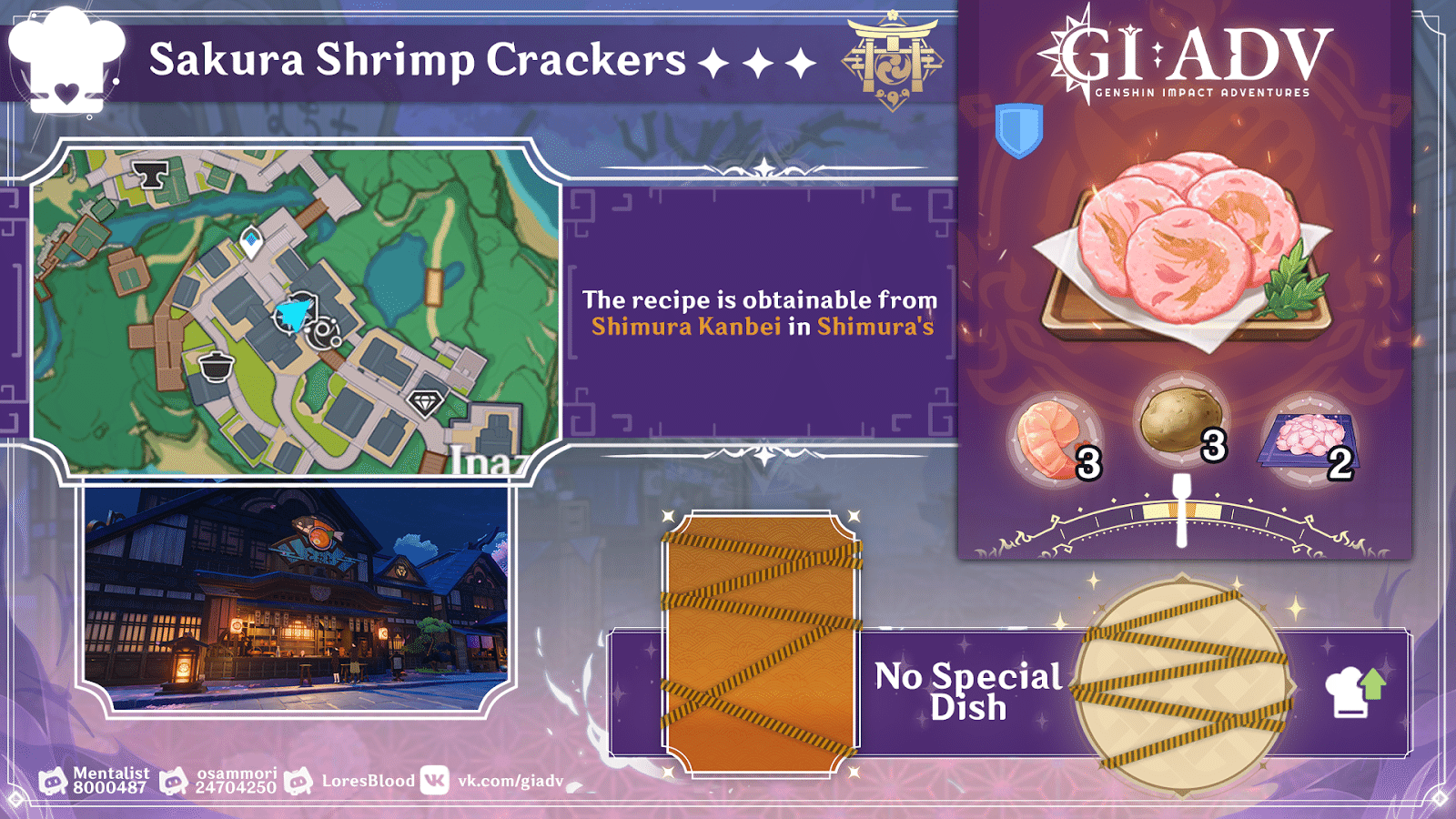 Inazuma Recipes [34 recipes] Genshin Impact | HoYoLAB