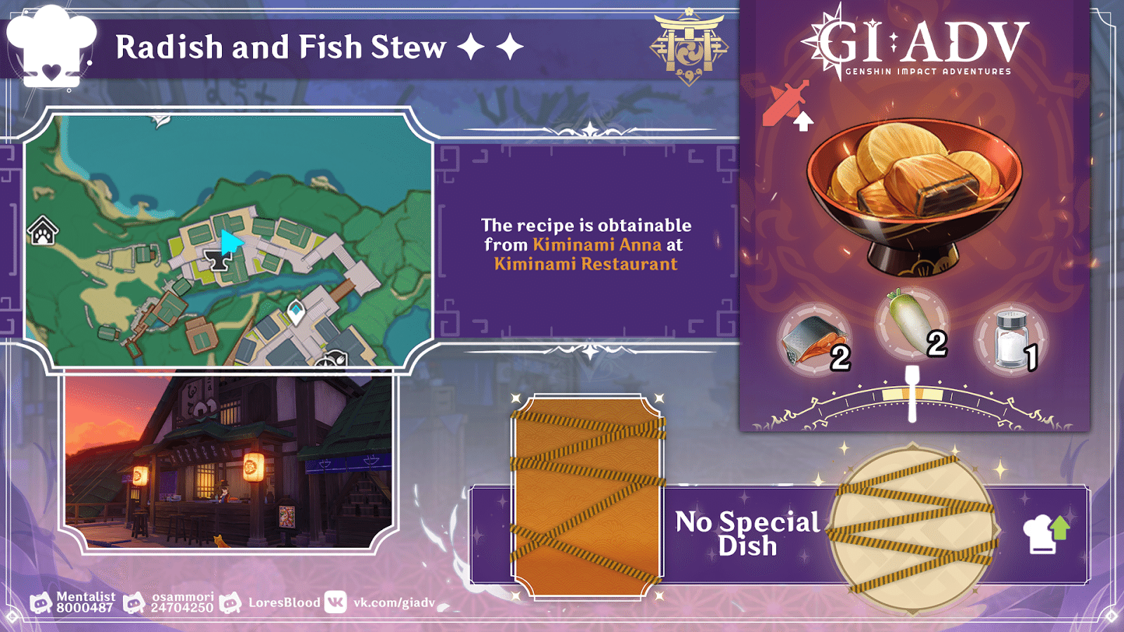 Inazuma Recipes [34 recipes] Genshin Impact | HoYoLAB