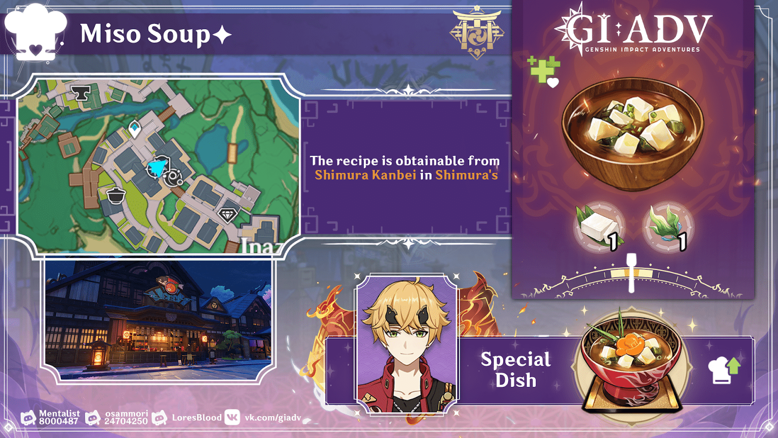 Inazuma Recipes [34 recipes] Genshin Impact | HoYoLAB