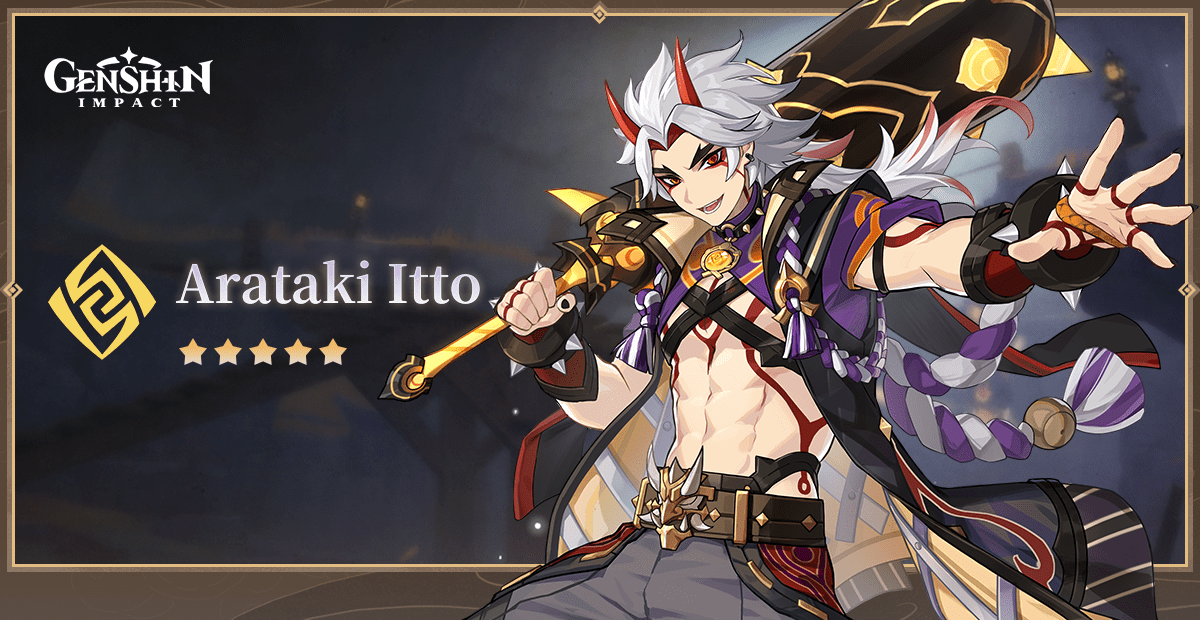 Before and after arataki itto Genshin Impact | HoYoLAB