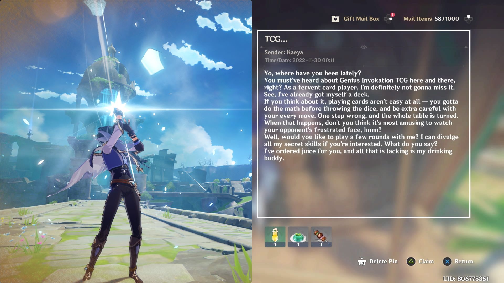 Believe in the Heart of the Cards! HBD Kaeya Genshin Impact | HoYoLAB