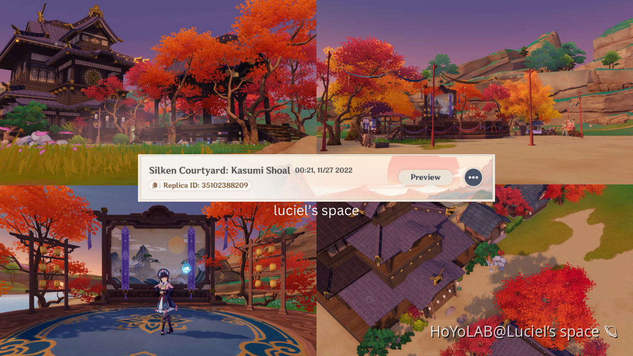 (EU, Inazuma Realm Layout) Courtyard, hot springs, and more! [Replica ...