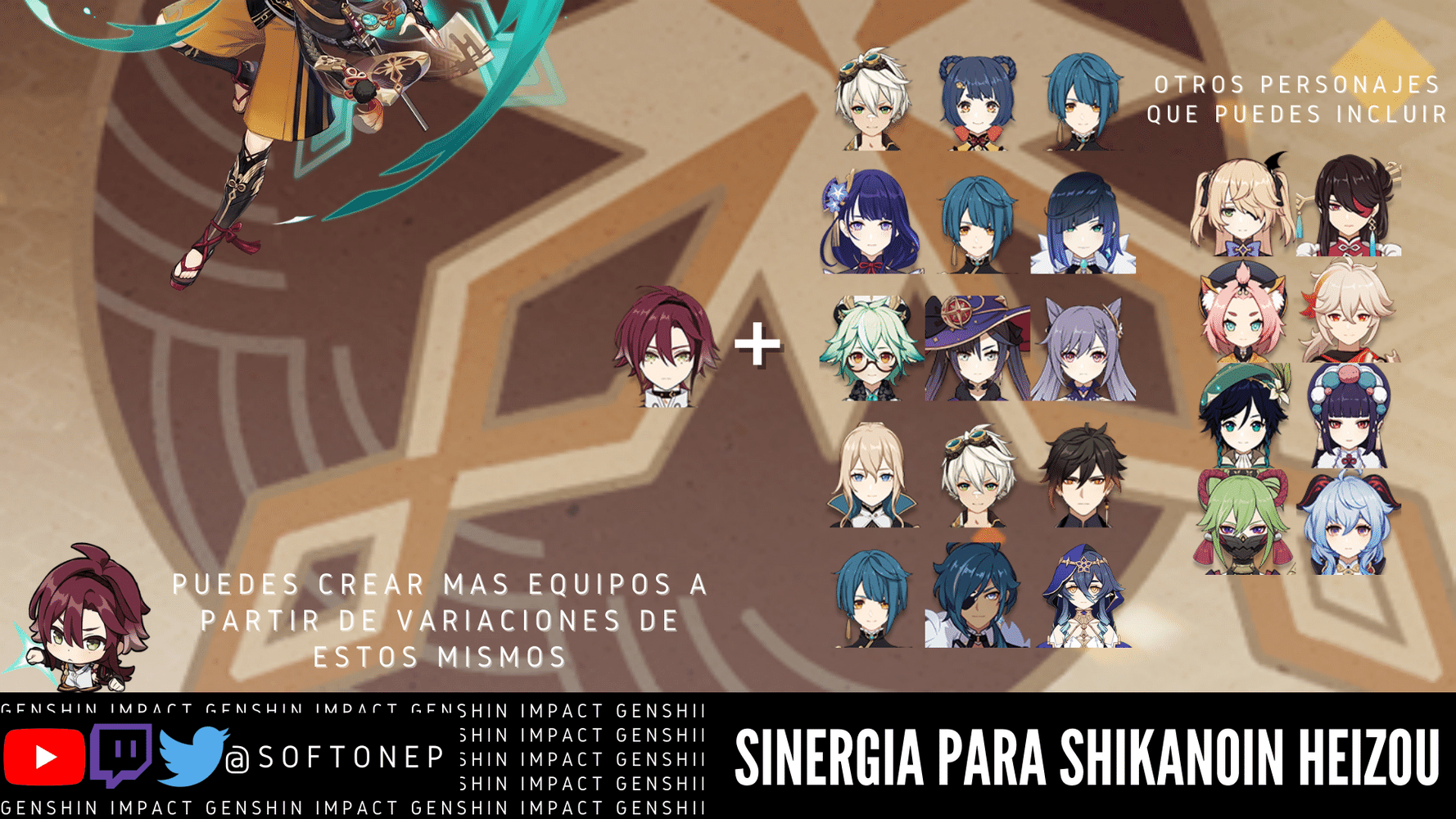 Build de Shikanoin Heizou [Dps/SubDps] [Guía versión 3.2] | SoftoneP ...