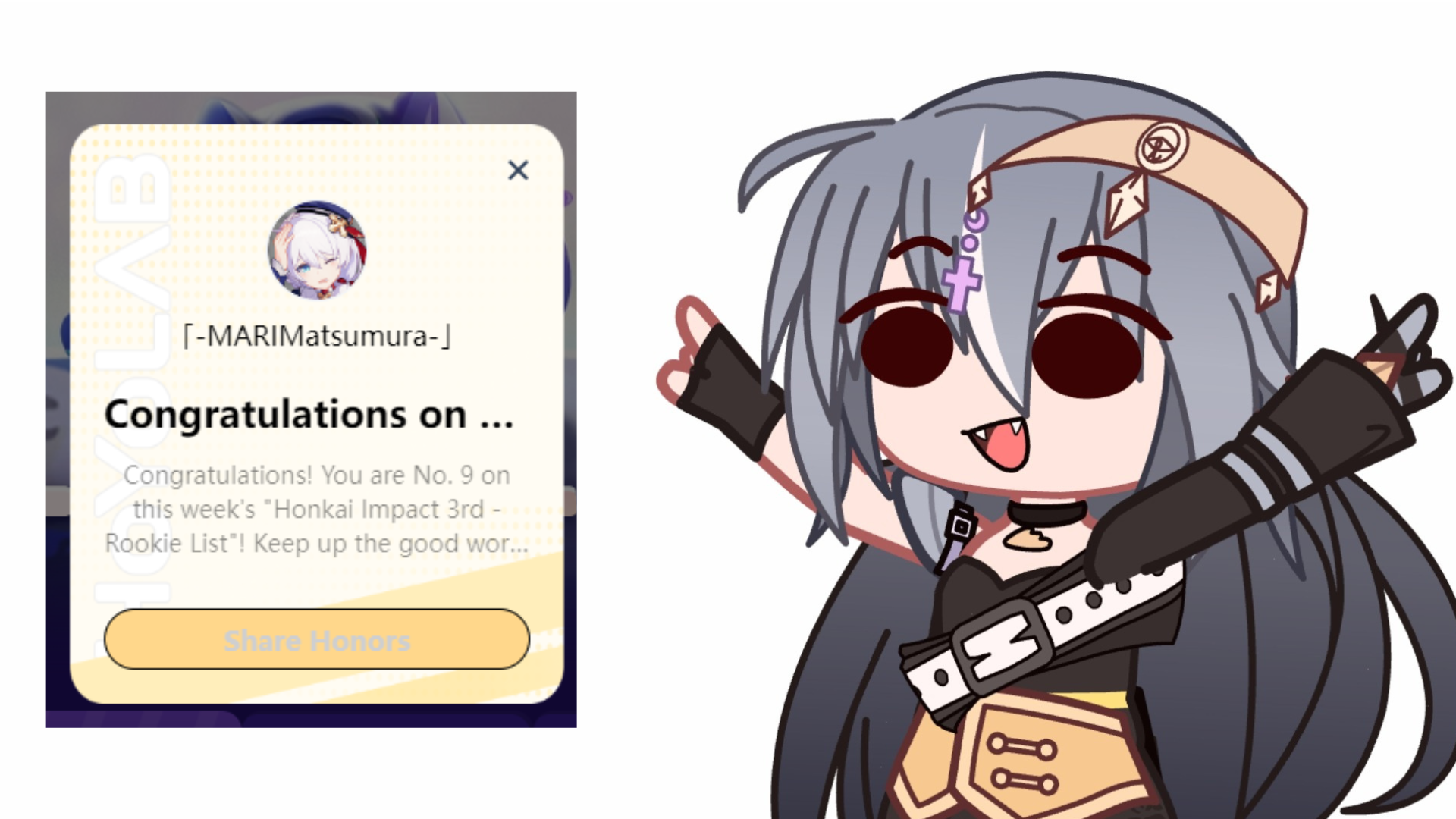 HoS and Fu hua(Azure Empyrea) in Gacha Club ! Honkai Impact 3rd | HoYoLAB