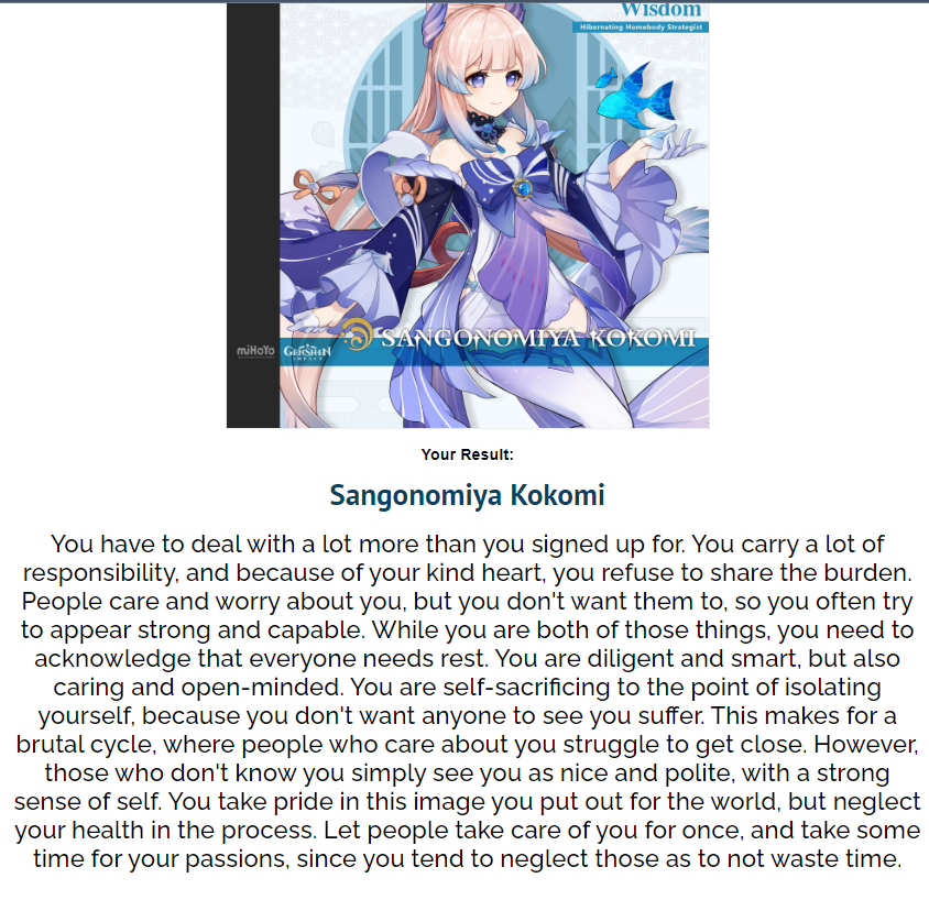 ~fun genshin character kin quiz by katiemaynis!~ Genshin Impact | HoYoLAB