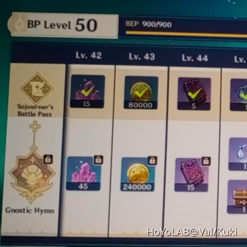 BP Lvl Genshin Impact | HoYoLAB