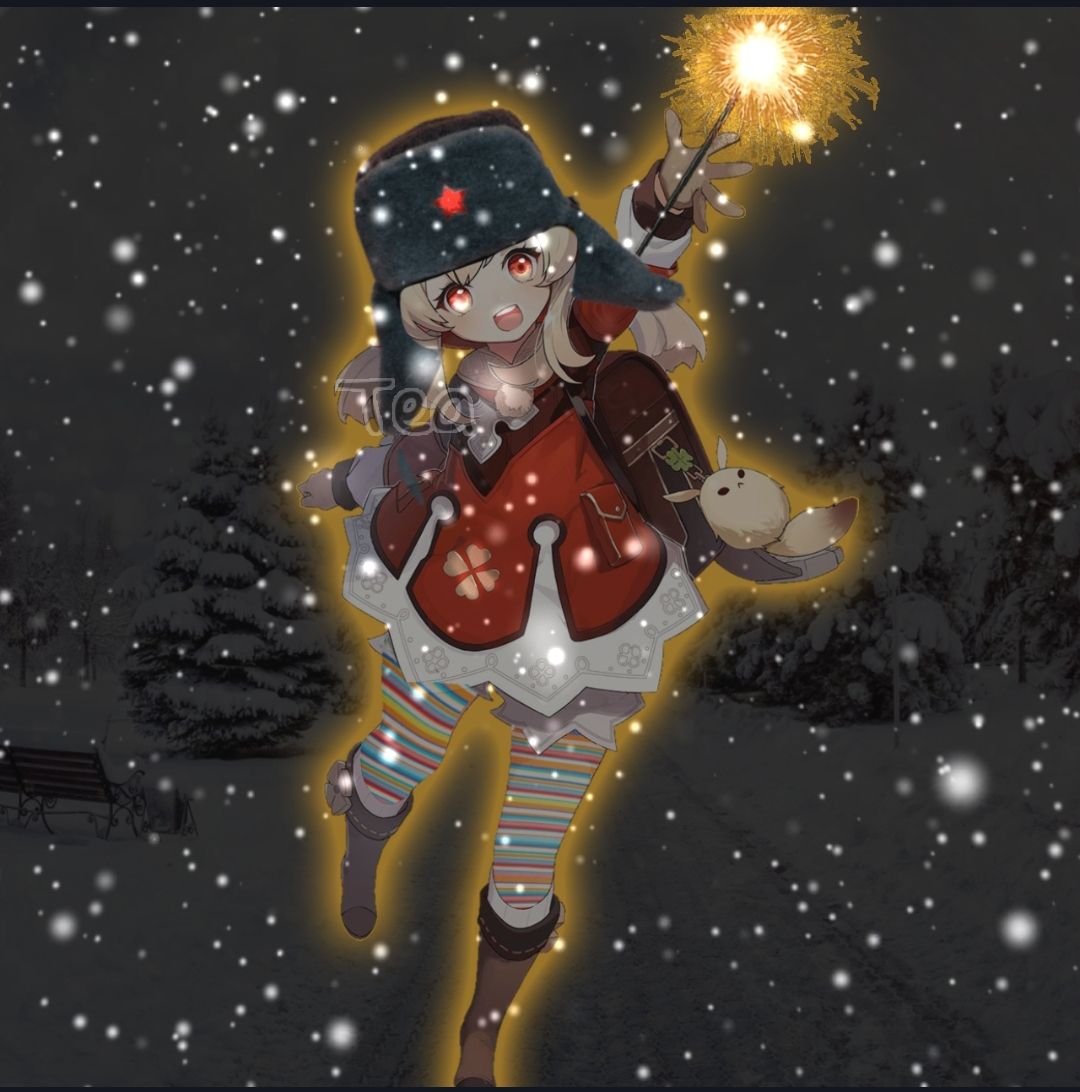 новогодняя ава с кли Genshin Impact | HoYoLAB