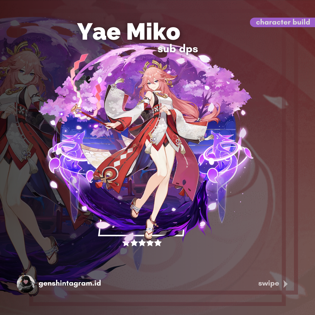 Yae Miko sub dps build recommendation Genshin Impact | HoYoLAB