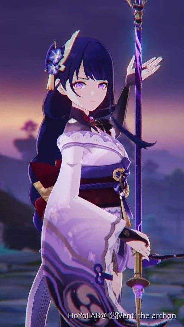 Raiden AI recreation (1st pic) Raiden from the game (2nd pic) Genshin ...