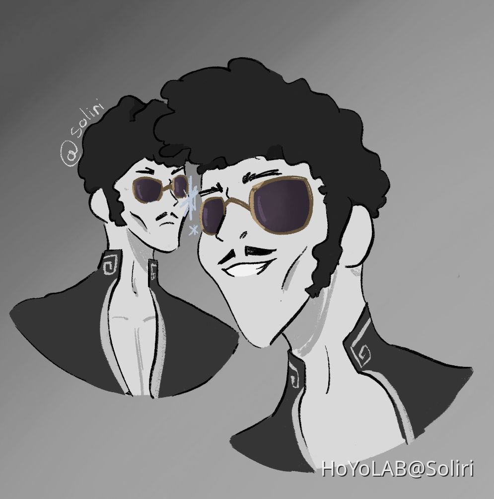 GigaChad Liben Fanart by me! (Sorta inspired by Adeo’s meme) Genshin ...