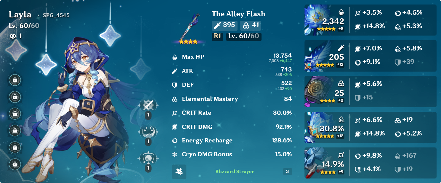 Layla build Genshin Impact | HoYoLAB