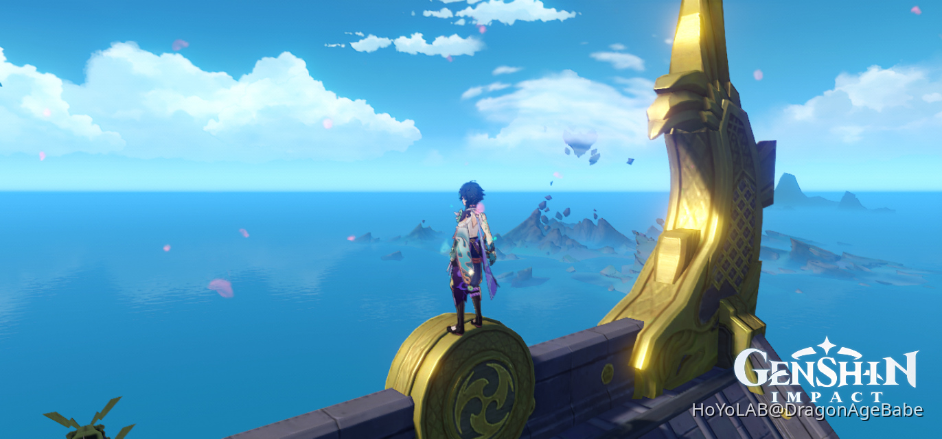 Climbed to the top of Tenshukaku~♥︎ Genshin Impact | HoYoLAB